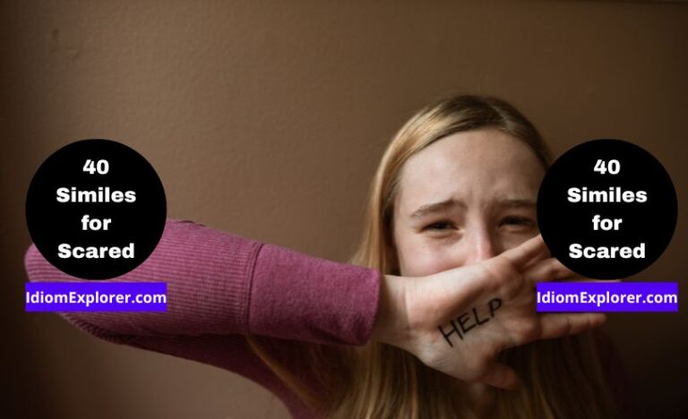 40 Similes for Scared (with Meaning, Examples & Quiz) - Idiom Explorer